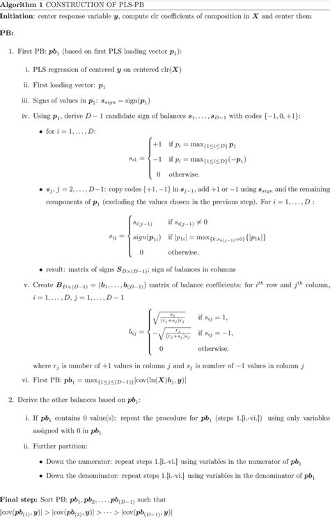 principal balances of compositional data for regression and classification using partial least
