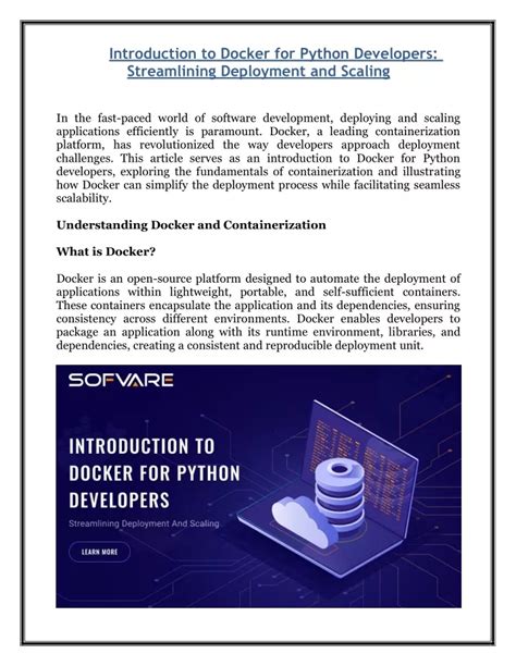 ppt introduction to docker for python developers streamlining deployment and scaling