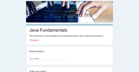 java fundamentals