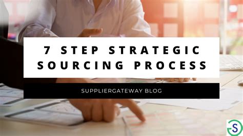 Strategic Sourcing Understanding The 7 Step Strategic Sourcing Process