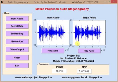 audio steganography hiding secrete information in audio matlab project code ~ engineering projects