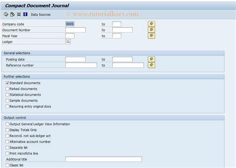 F 02 SAP Tcode Compact Journal
