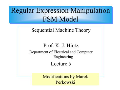 ece 548 sequential machine theory