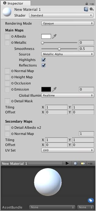 Unity Manual Creating And Using Materials