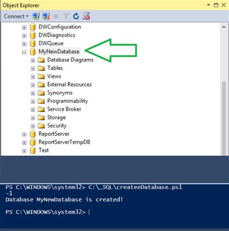 create sql database using powershell lab core the lab of mrnettek