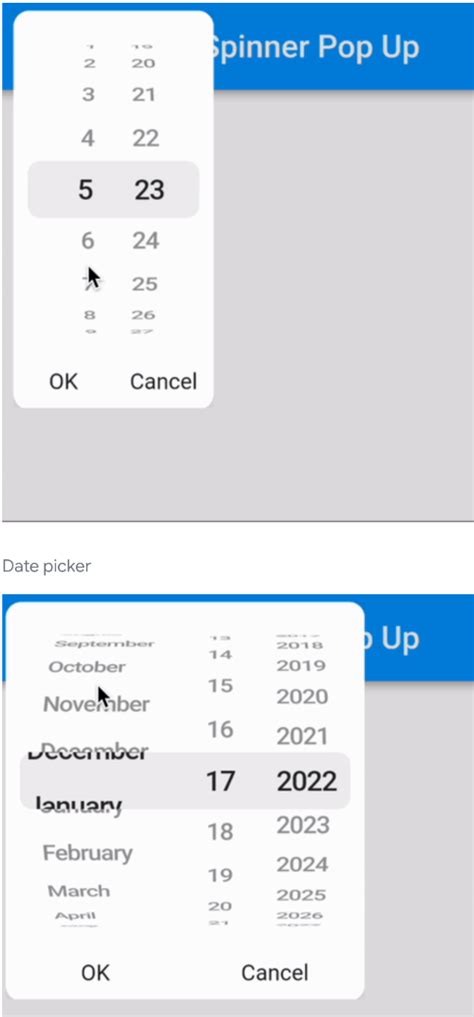 Time Picker Spinner Pop Up Flutter Package In Date Time Picker
