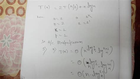 [solved] how to solve this recurrence t n 2t n 2 9to5science