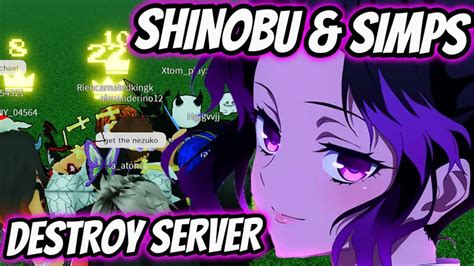 SHINOBU SIMPS DESTROY SERVER Rogue Demon YouTube