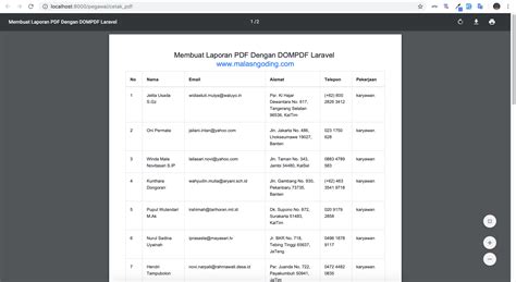tutorial laravel 37 membuat laporan pdf dengan dompdf laravel malas ngoding