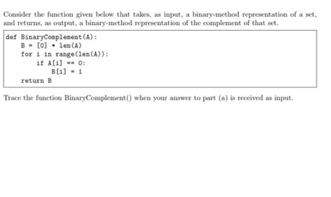 solved consider the function given below that takes as