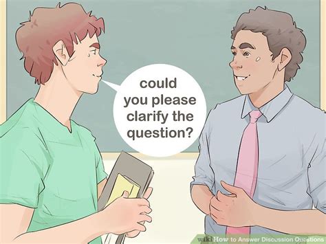 how to answer discussion questions 14 steps with pictures