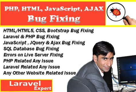 fix php bug laravel bug jquery ajax bug by khbdevelopers fiverr
