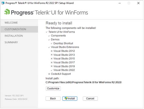 installing on your computer telerik ui for winforms