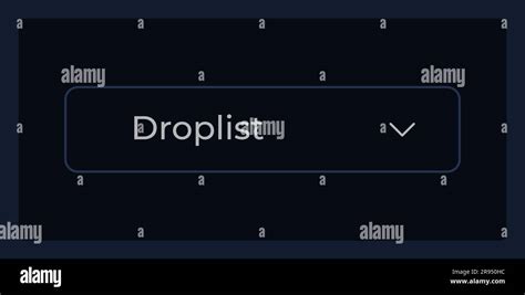 inactive dropdown list ui element template editable isolated vector dashboard component flat
