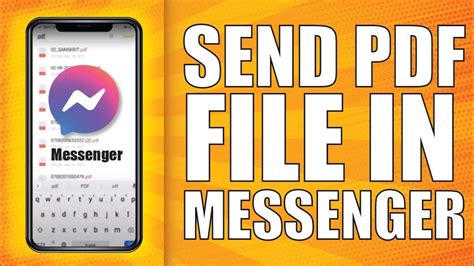 how to send pdf file in messenger app simple youtube