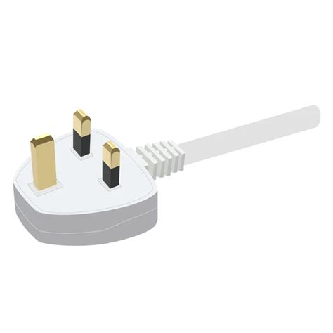 Vector UK British Socket And Plug Icon Three 3 Pin Socket Isolated