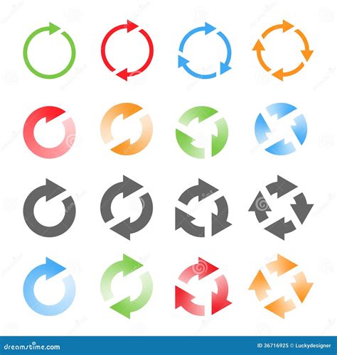 Rotating Arrows Vector