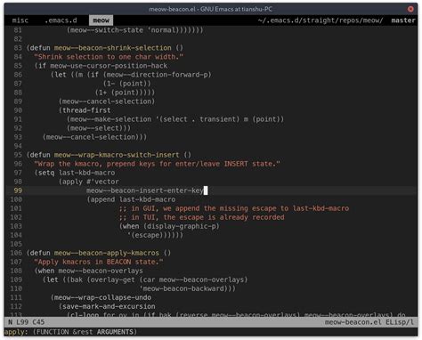 使用 tab bar 管理打开的 project emacs general emacs china