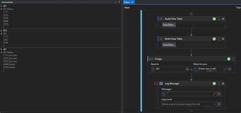 Linq Compare 2 Data Table And Update Column Result Activities