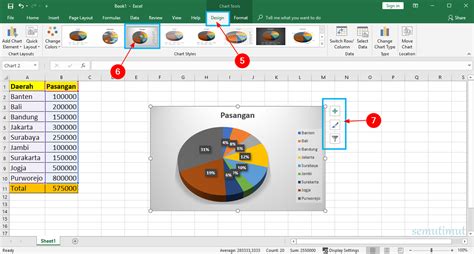 Cara Membuat Grafik Persentase Di Excel