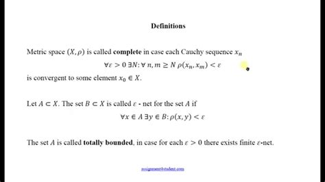compact metric spaces youtube