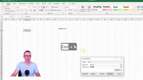 Excel Find And Replace Shortcuts Ctrl F And Ctrl H YouTube
