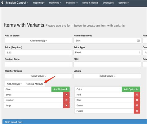 How Do I Remove Specific Attributes Or Options Abreeze