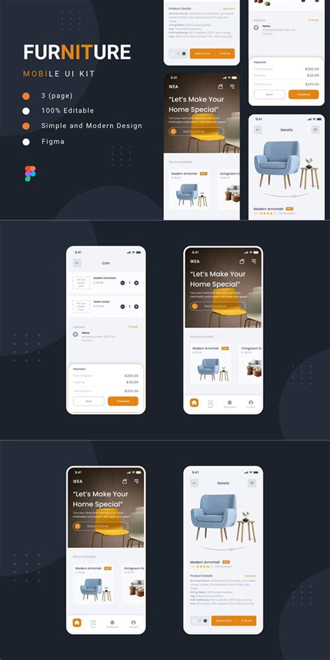 家具电子商务App模板 素材CNN
