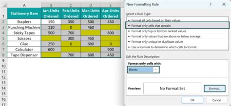 Conditional Formatting For Blank Cells In Excel How To Apply