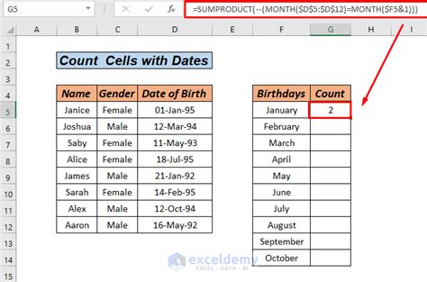 How To Count Number Of Cells With Dates In Excel 7 Ways ExcelDemy