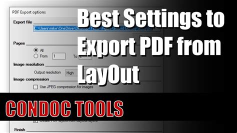 export pdf from layout best practices youtube