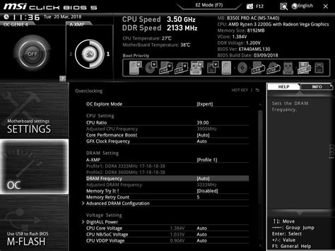 How To Overclock With MSI UEFI BIOS Overclocking The AMD Ryzen APUs