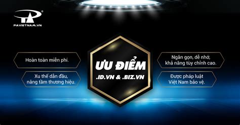 Sở hữu miễn phí tên miền ID VN BIZ VN