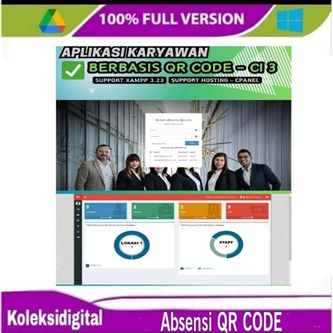 jual source code aplikasi absensi karyawan dengan qr code berbasis web codeigniter shopee