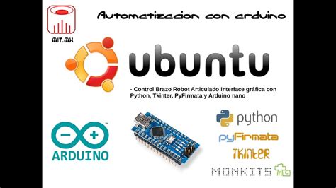 Control Brazo Robot Articulado interface gráfica con Python Tkinter