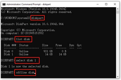 How To Online Offline A Disk Using Diskpart Ultimate Guide