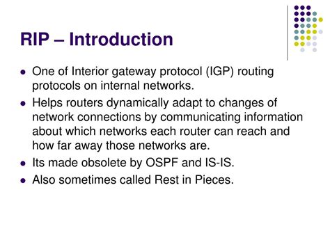 Ppt Rip Routing Information Protocol Powerpoint Presentation Free