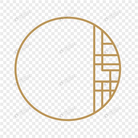 中国风古风金色圆圈简约边框元素素材下载 正版素材401128852 摄图网