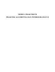 Modul Algoritma Dan Pemrograman 2 Studyhelp