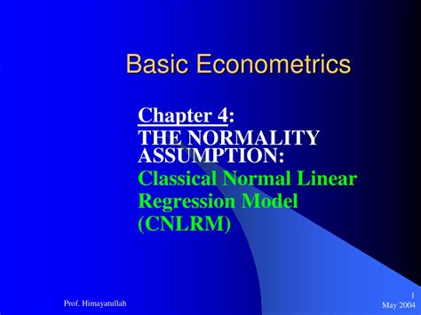 ppt basic econometrics powerpoint presentation free download id 9631566