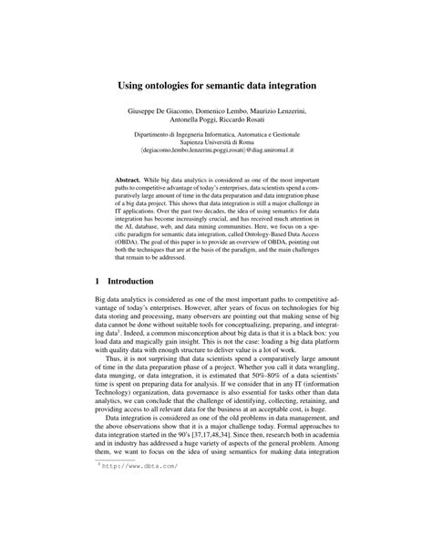 pdf using ontologies for semantic data integration