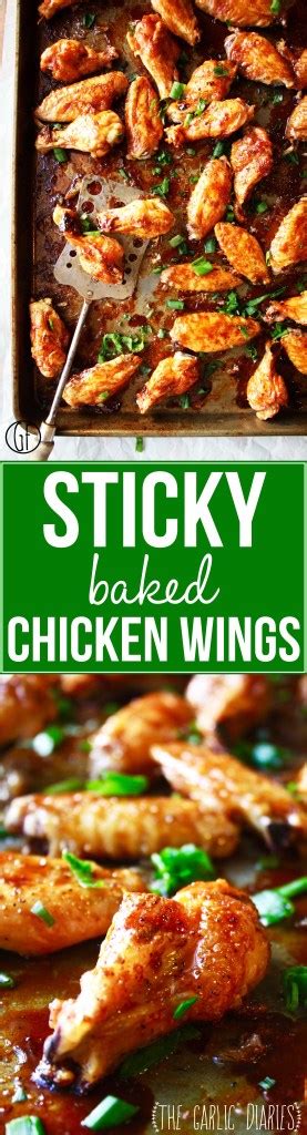 Sticky Baked Chicken Wings