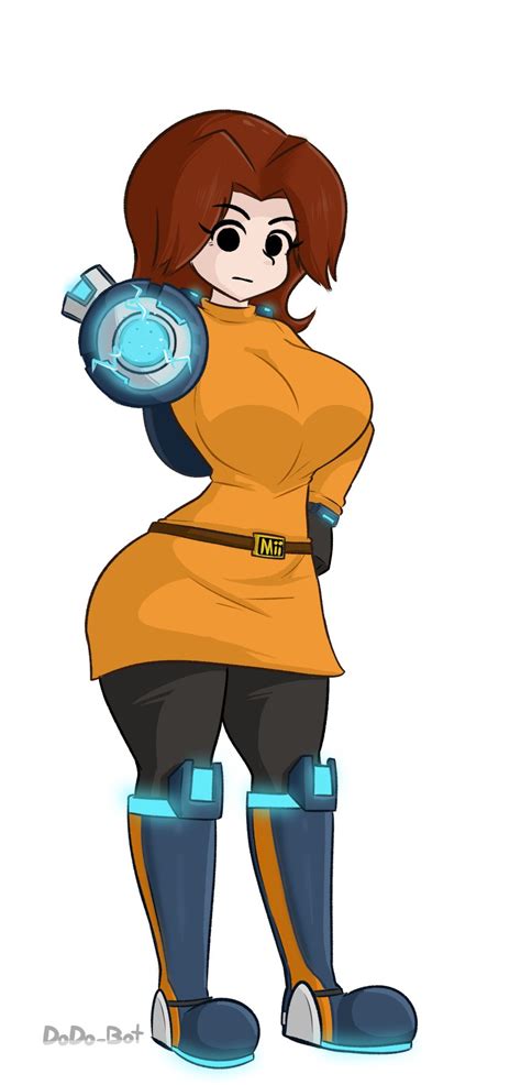 Dodo Bot Mii Nintendo Mii Gunner Nintendo Super Smash Bros Highres 1girl Aiming