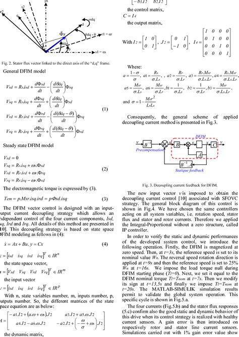 figure 1 from sensitivity of the currents input output decoupling vector control of the dfim