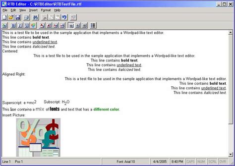 the richtextbox control