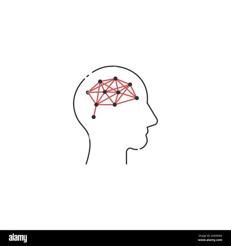 Brain Head Vector Line Icon Editable Stroke Problem Solving Concept