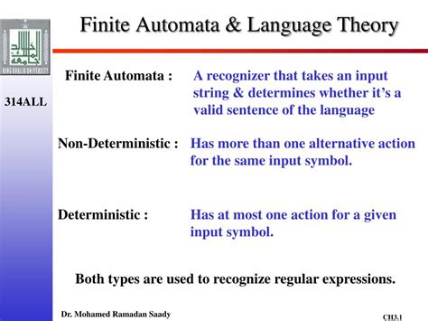 ppt finite automata and language theory powerpoint presentation id 4426582