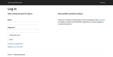ASP NET Core Authentication UI Installation CodeProject