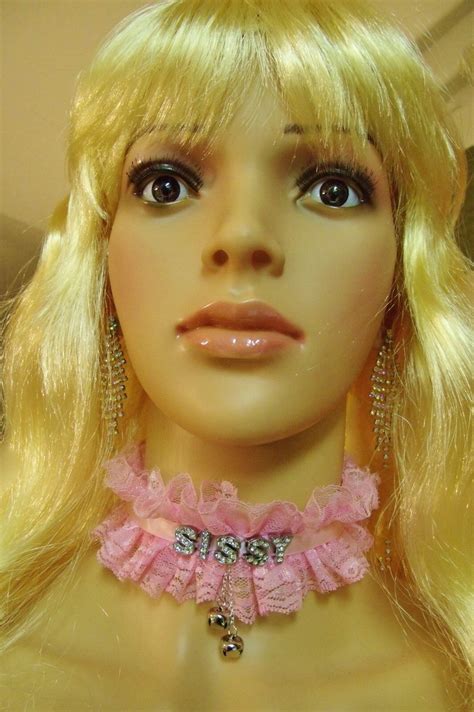 Any Size Personalized Choker Pink Lace Bells Sissy Cum Words Plus Ddlg Bdsm Ebay