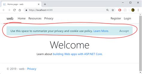cookies and consent in asp core wake up and code